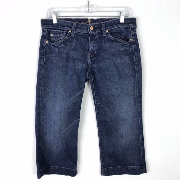 7 For All Mankind | Jeans | 7fam Dojo Wide Leg Cropped Jeans 385 | Poshmark